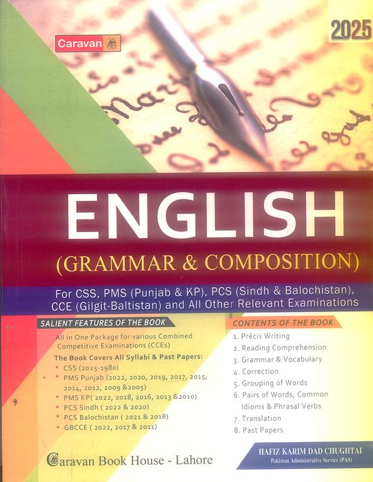 English Grammar and Composition for CSS,PMS by Hafiz Karim Dad Chughtai (Edition 2025) | Daraz.pk