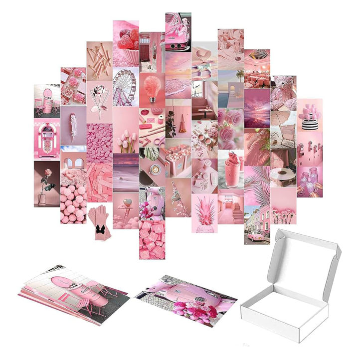 Custom Pink Theme Aesthetic Photo Cards Set of 20 Glossy or Matte 4x6 ...