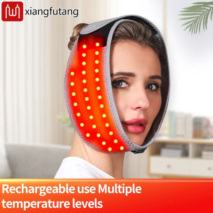 Red Light Heating Pad Wearable Face Heating Pad for Jaw Pain Relief ...