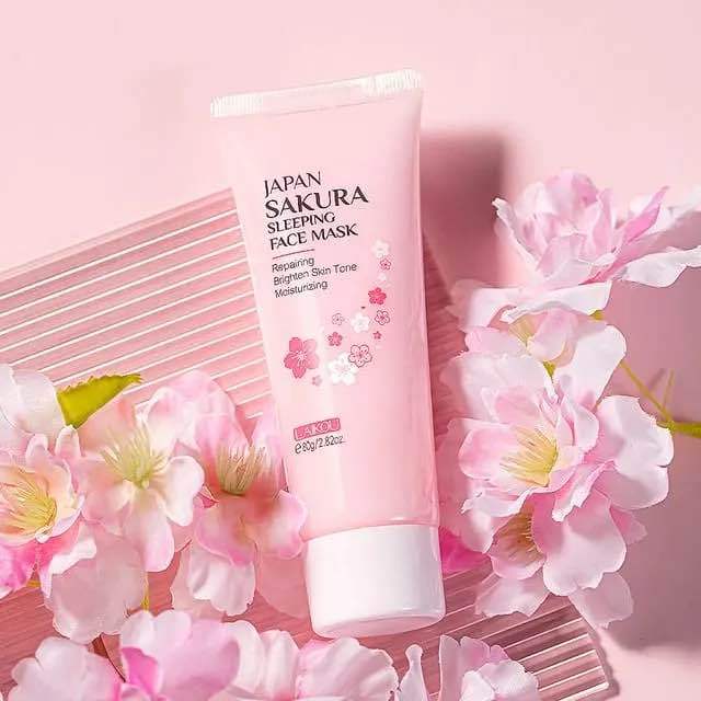 Laikou Japan Sakura Sleeping Face Mask 80g | Daraz.com.bd
