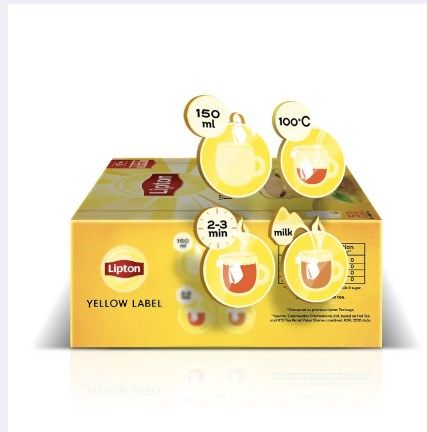 Lipton Yellow Label 50 Tea Bags | Black Tea | New Stronger Taste | Daraz.pk