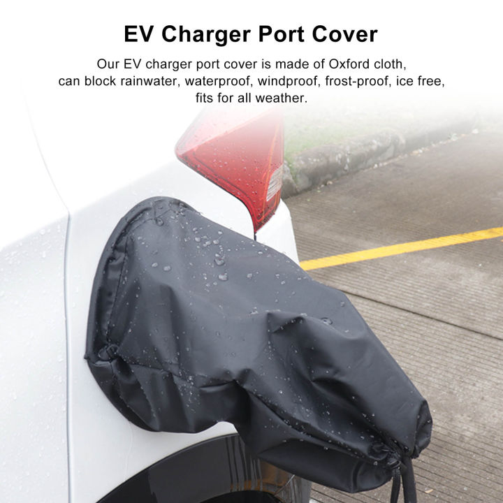 Weatherproof Cover EV Port Waterproof Cover Sun Dust Strong Magnetic ...