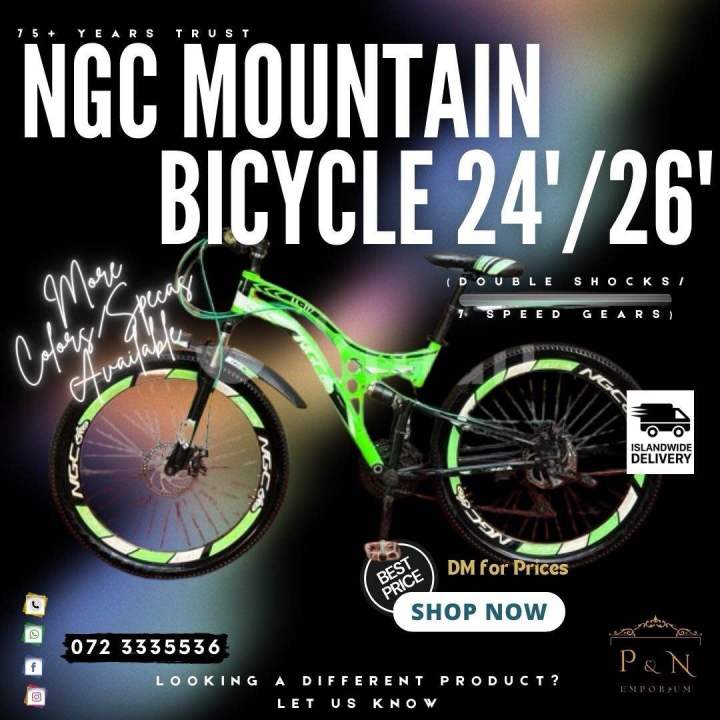 NGC 26" Mountain Bicycle(Double Shocks) | Daraz.lk