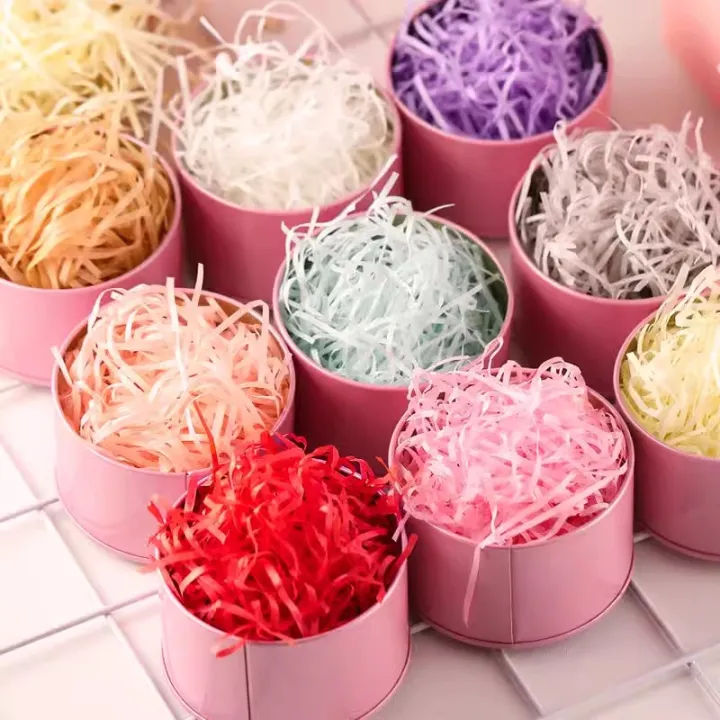 50g Colorful Shred Crinkle Paper Raffia Shredded Confetti Birthday Gift ...