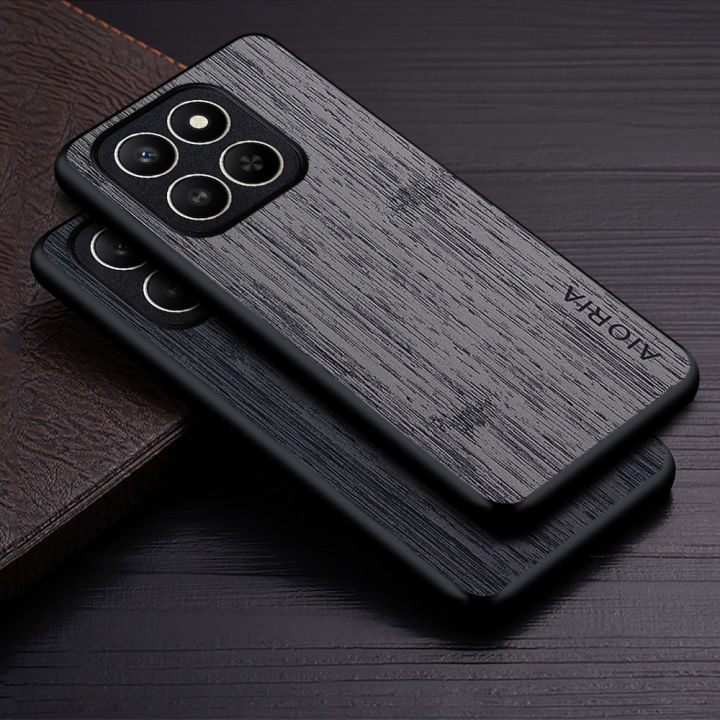 Case for Honor X7D X9D X8c X7a X7b X7b X6c X5b Plus bamboo wood pattern ...
