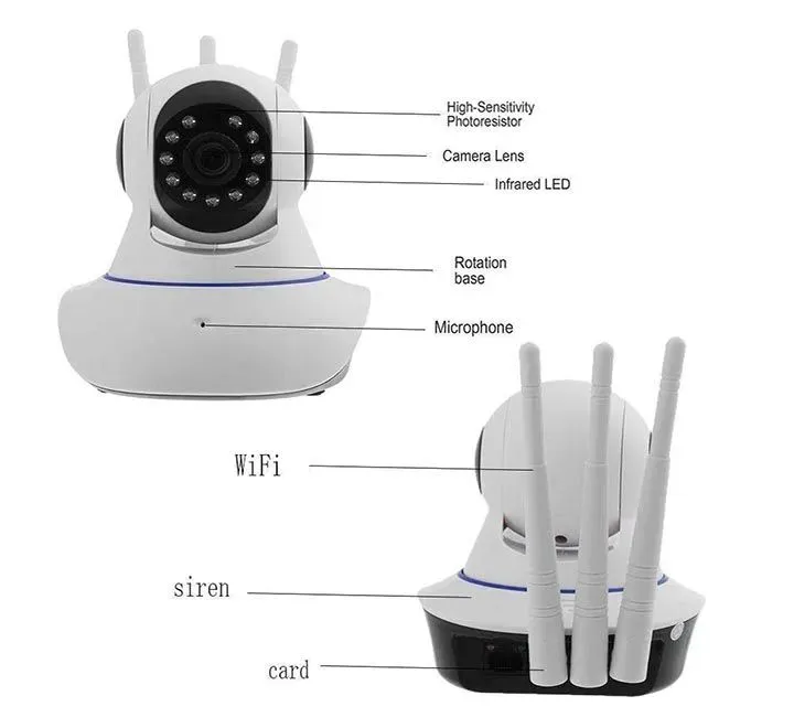 Wireless 1080P HD Security Camera with Motion Detection, Two-Way Audio ...