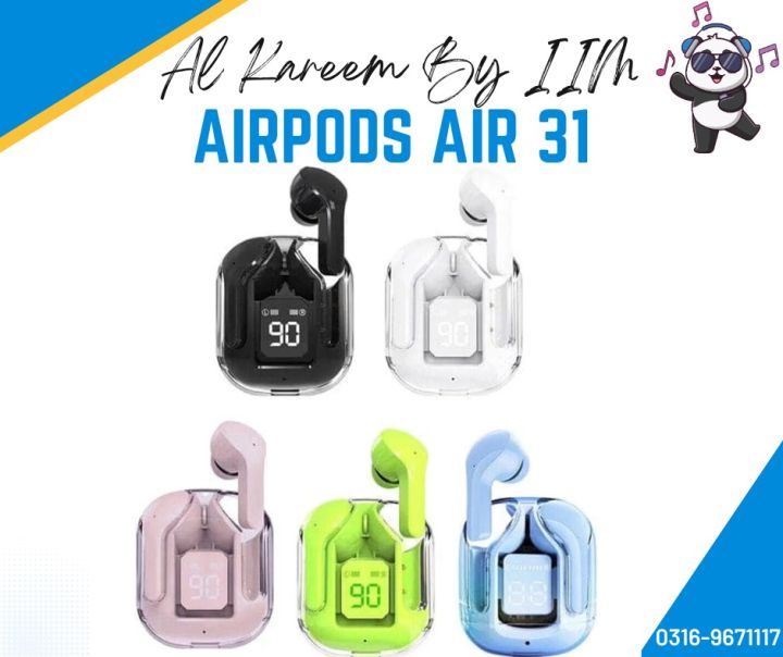 Air 31 airpods wireless bluetooth earbuds headphones | Daraz.pk