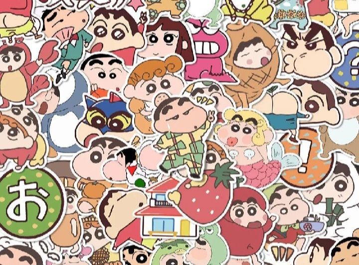 25pcs cute shin chan stickers Perfect for decorating laptop phone ...