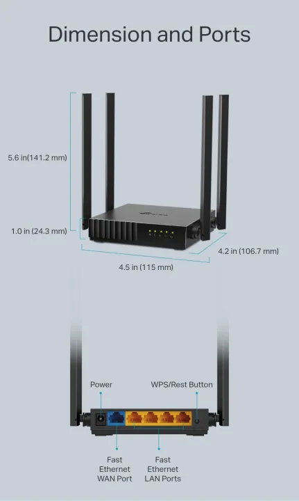 AC1200 Wi-Fi Router Archer C64 | Daraz.com.bd