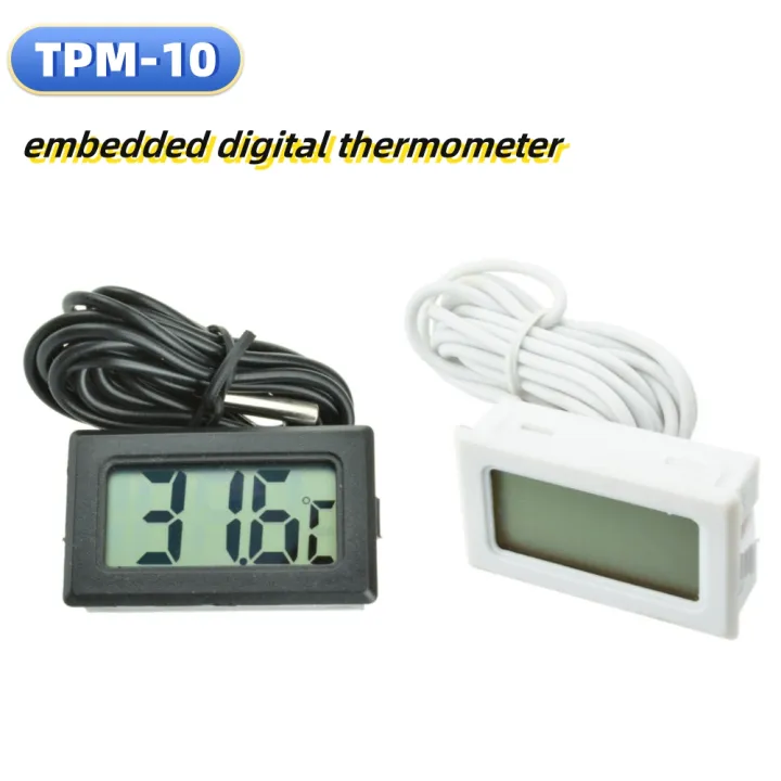 TPM-10 LED digital thermometer with wire 2M probe temperature sensor ...