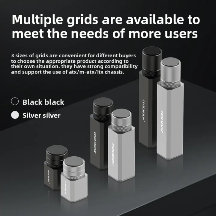 Black Aluminum Magnetic Adjustable GPU Stand Holder Extendable Scissor ...