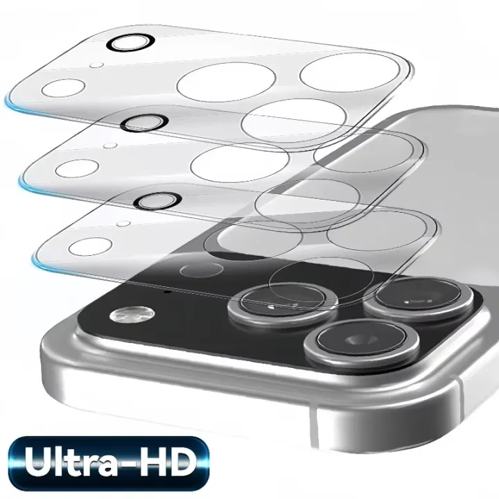 3PCS For iPhone 17 Pro Max 17Air 2025 Back Camera Lens Tempered Glass ...