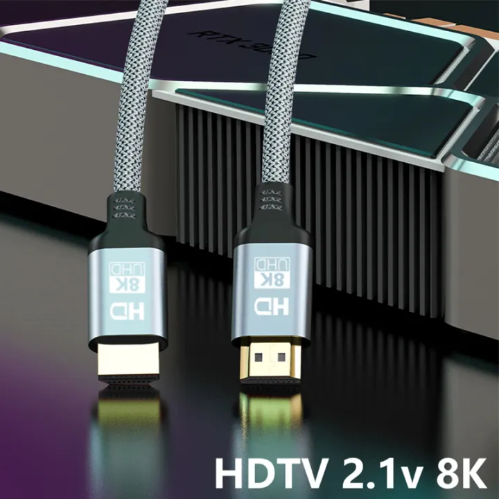 0.5-1.5M HDTV 8K Cable 60HZ 2.1V 4K 144HZ 3D TV High Speed for Computer ...