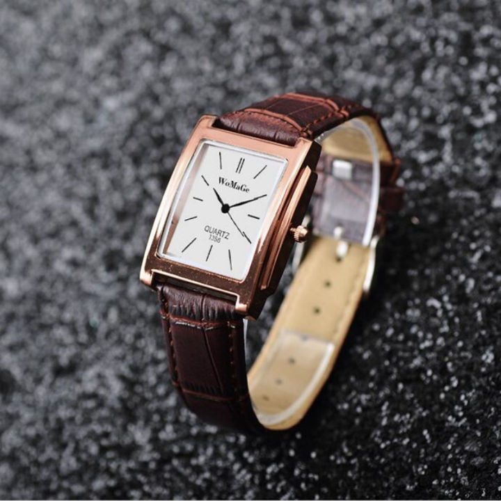 Simple Fashion Rectangle Women's Watches Rose Gold Watch Women Watches ...