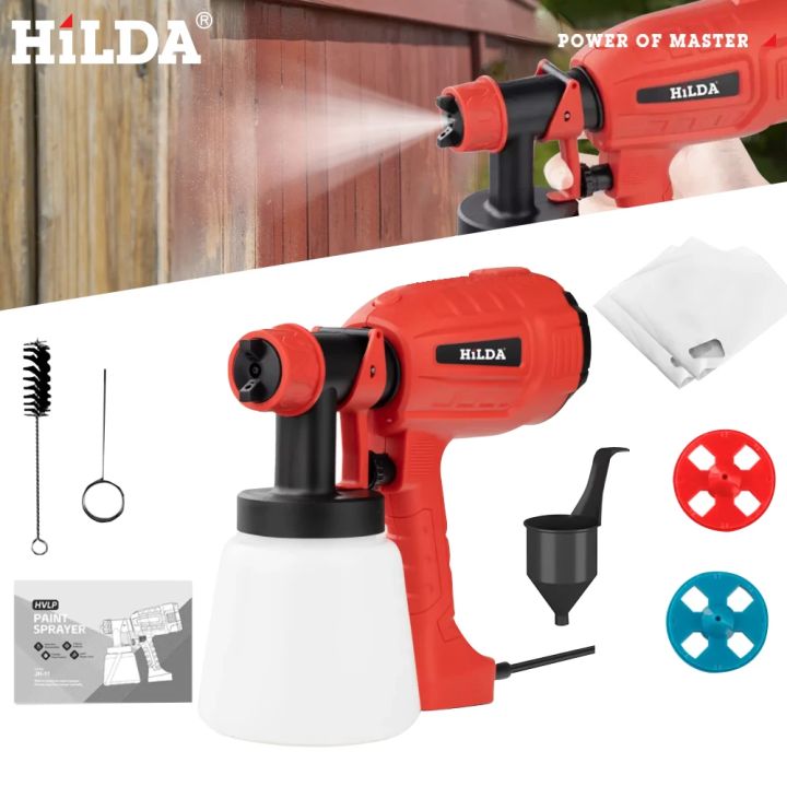 HILDA 800ML Electric Spray Gun High Power Tools Paint Sprayer Auto ...
