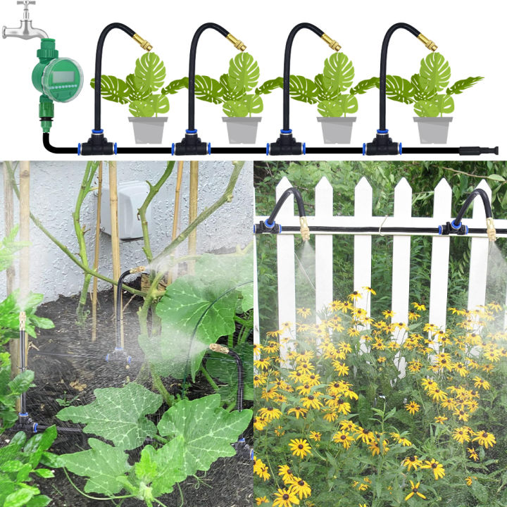 DIY Free Bending Universal Spray Kit For Greenhouse Garden Flowers ...