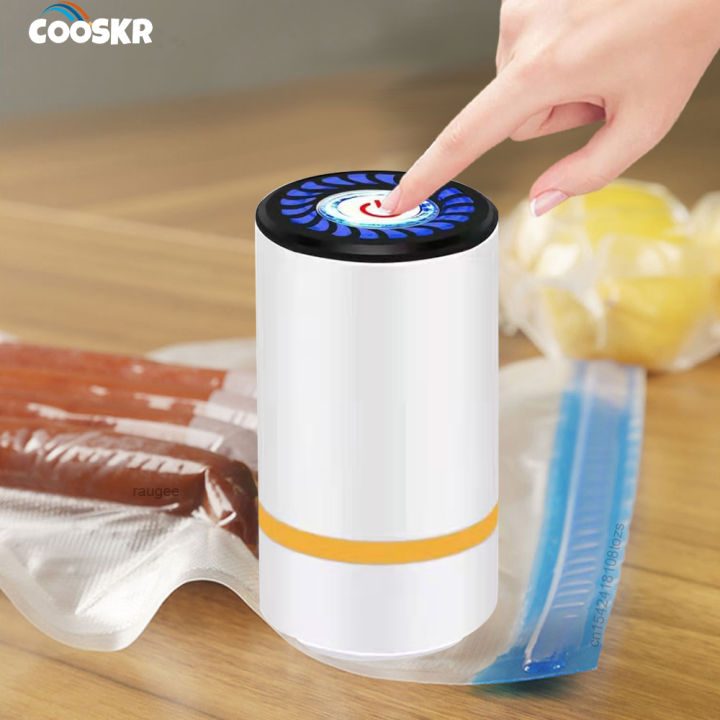 Electric Air Pump USB Rechargeable Automatic Vacuum Pump for Food ...