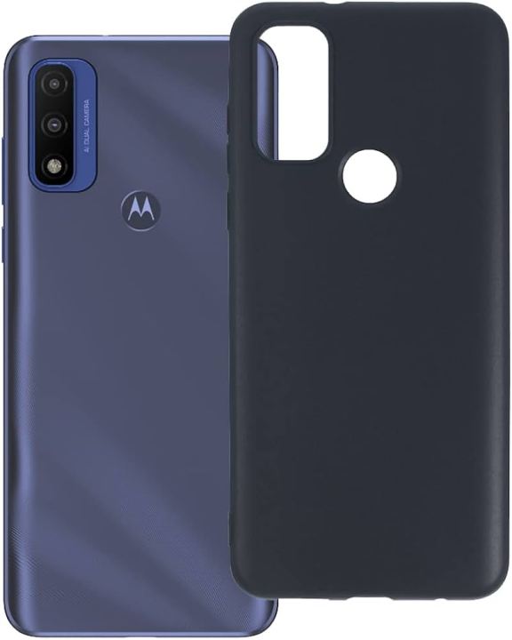 Motorola Moto G Pure Matte Soft Silicone Back Case (Black), Protective ...
