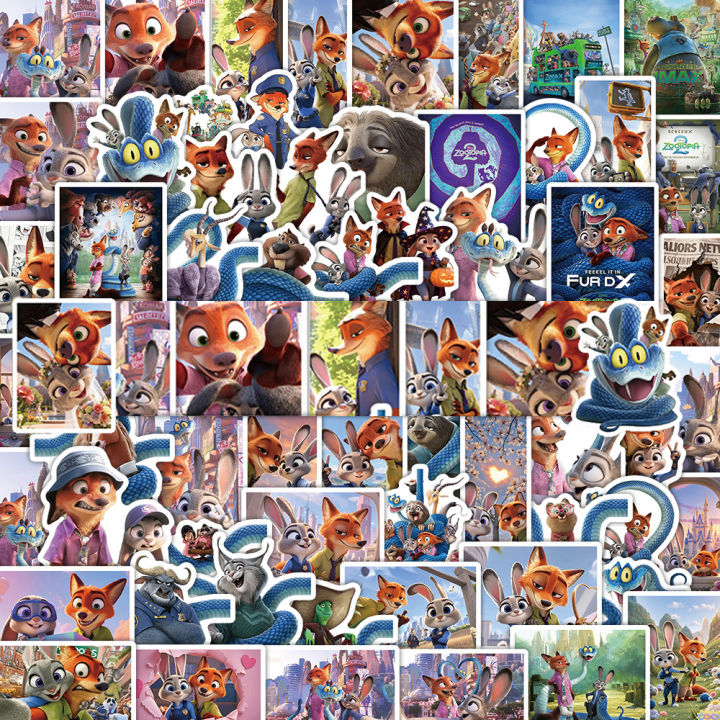 10/30/65pcs Disney Movie Zootopia 2 Cartoon Graffiti Stickers Cute Judy ...