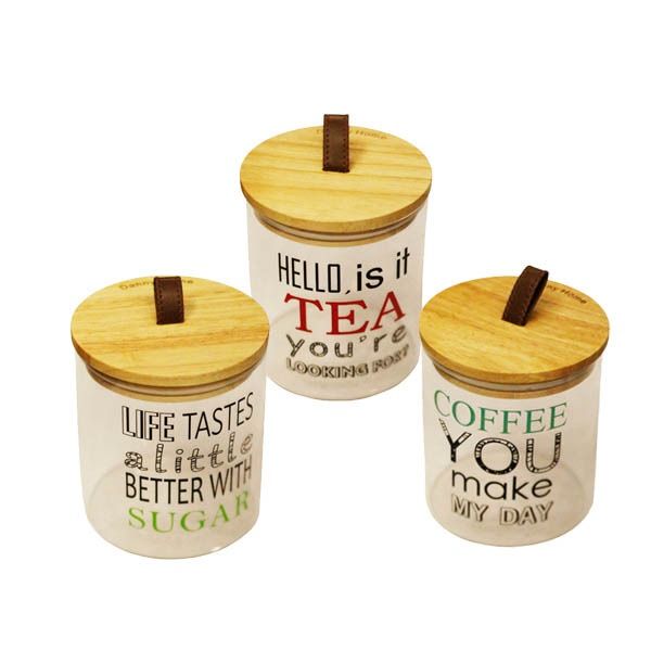 Tea coffee sugar glass jars deliver only karachi bh | Daraz.pk