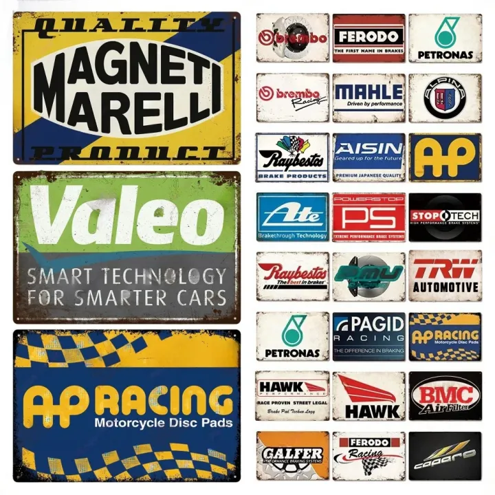 Vintage Auto Parts Aluminum Signs Metal Poster for Dad's Garage ...