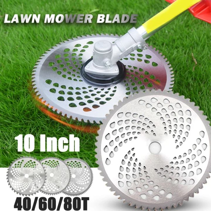 10 Inch Universal Lawn Mower Blade 40T/60T/80T Brush Cutter Blade Tree ...