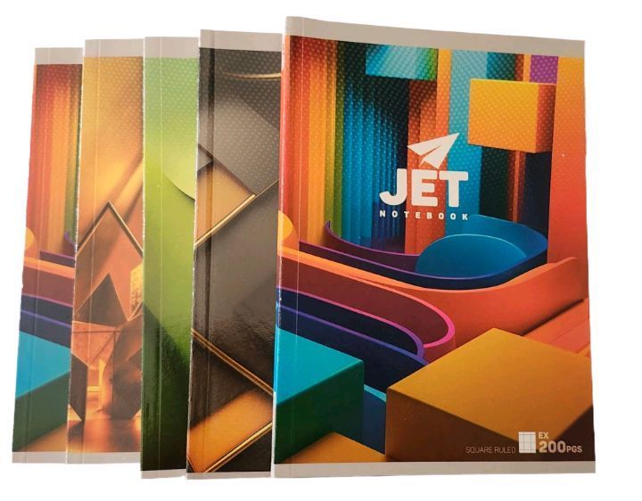 Jet excercise books 200 pages Square Rule 5 Book pack | Daraz.lk