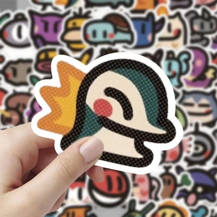 100pcs Pokemon Kawaii Stickers Old School Sticker Charmander Pikachu ...