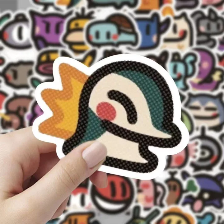 100pcs Pokemon Kawaii Stickers Old School Sticker Charmander Pikachu ...