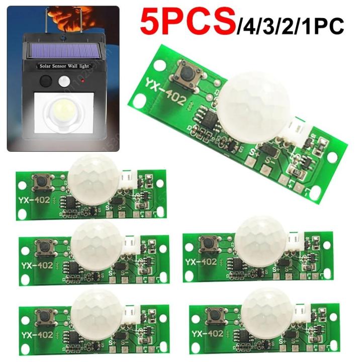 1 5pcs 37v Solar Lamp Board Control Sensor Night Light Module Controll Module Infrared Human 