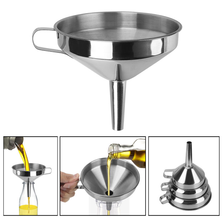 Metal Funnel For Canning Kitchen Tools Stainless Steel With Detachable ...