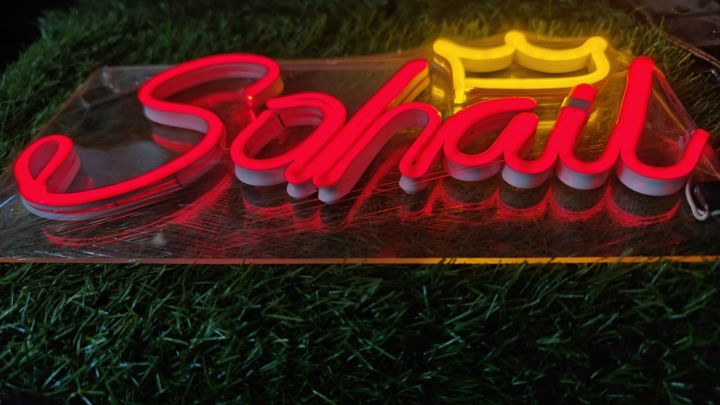 Customize Neon Sign 6x12 Inch Size Single Name Neon UpTo 6 Alphabet ...