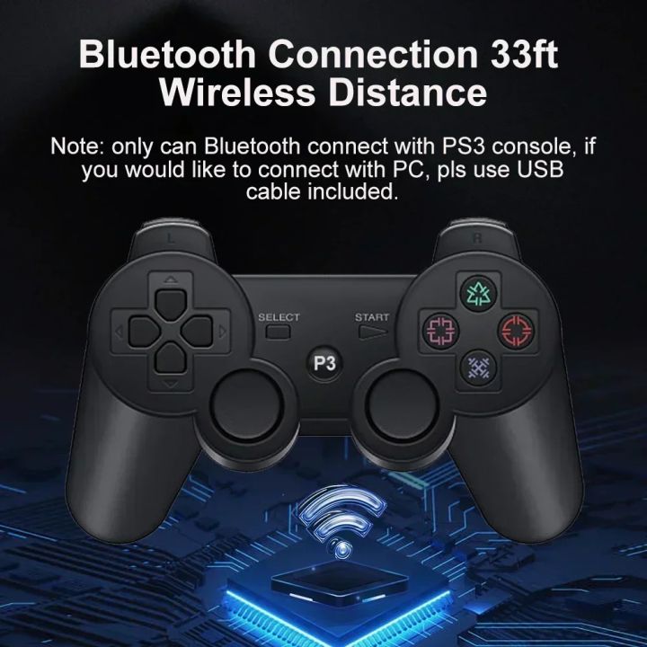 For SONY PS3 Controller Support Bluetooth Wireless Gamepad for Play ...
