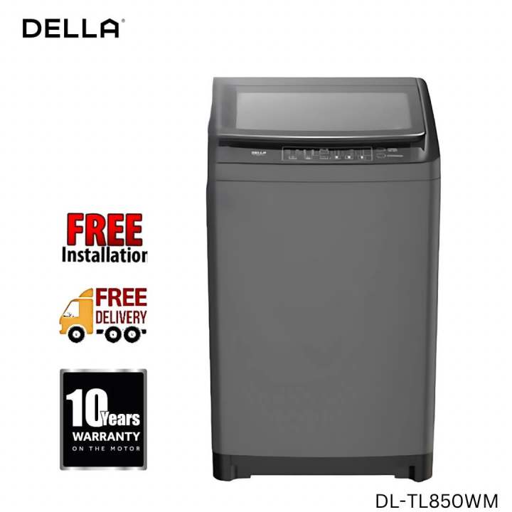 DELLA 8.5 Kg Top Loading Washing Machine Fully Automatic 10 Years ...