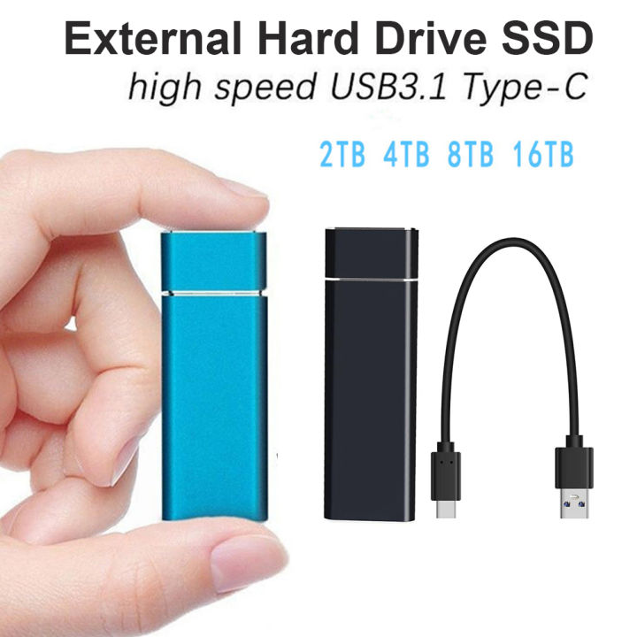2TB External Hard Drive SSD 16TB 20TB 30TB 500GB Mobile Solid State ...