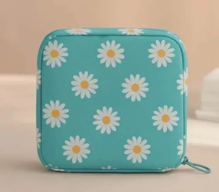 Nylon Sanitary Pad Pouch – Discreet Mini Organizer for Hygiene Products ...