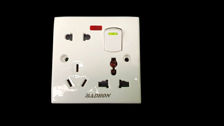 1 pise Circle 8 Pin13A Multi Function All Rounder Combined Socket with ...