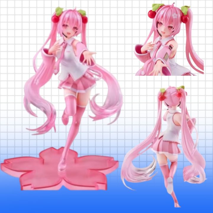 Hatsune Miku Sakura Miku Anime Model Toy Kawayi Pink Sakura Series Doll ...