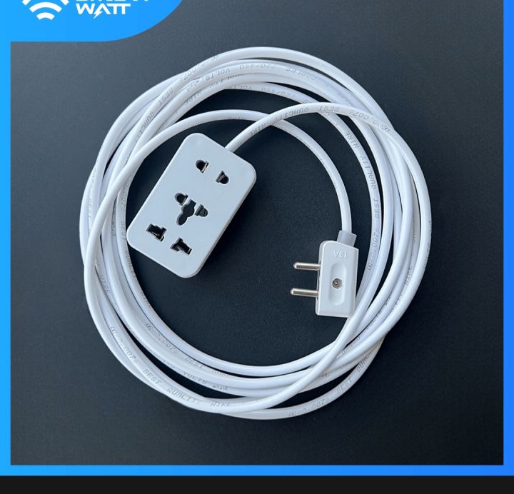 Universal Power Extension Lead 3-SOCKET, High-Quality Master Male Plug ...