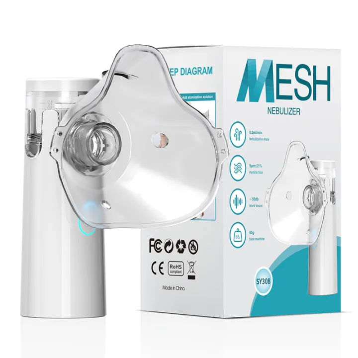 Mesh Portable Nebuliser Silent Mini First Aid Kit Handheld Asthma ...