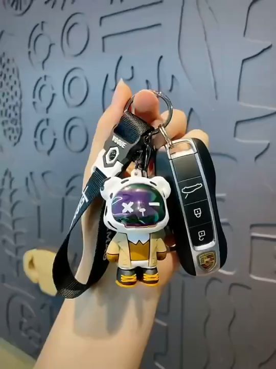 Durable Bear Key Tag – Resin Keychain for Car Keys & Backpacks | Trendy ...