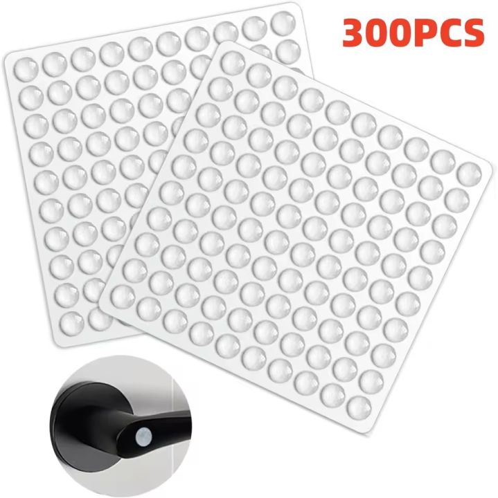 300/100Pcs Self Adhesive Door Stopper Rubber Damper Buffer Cabinet ...
