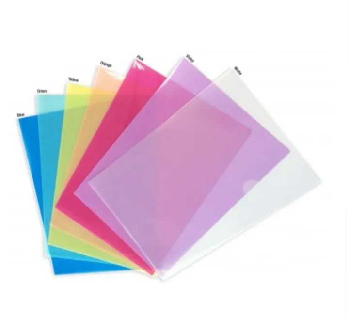 L Shape Plastic Folder 10 Pcs Set | Daraz.com.np