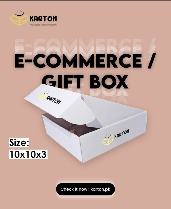 10 piece E-commerce Box (10*10*3) inch | Daraz.pk