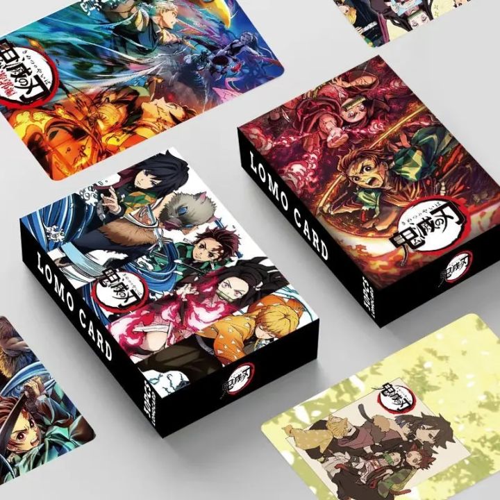 30 Sheets/Set Demon Slayer Kimetsu No Yaiba LOMO Card Mini Postcard ...