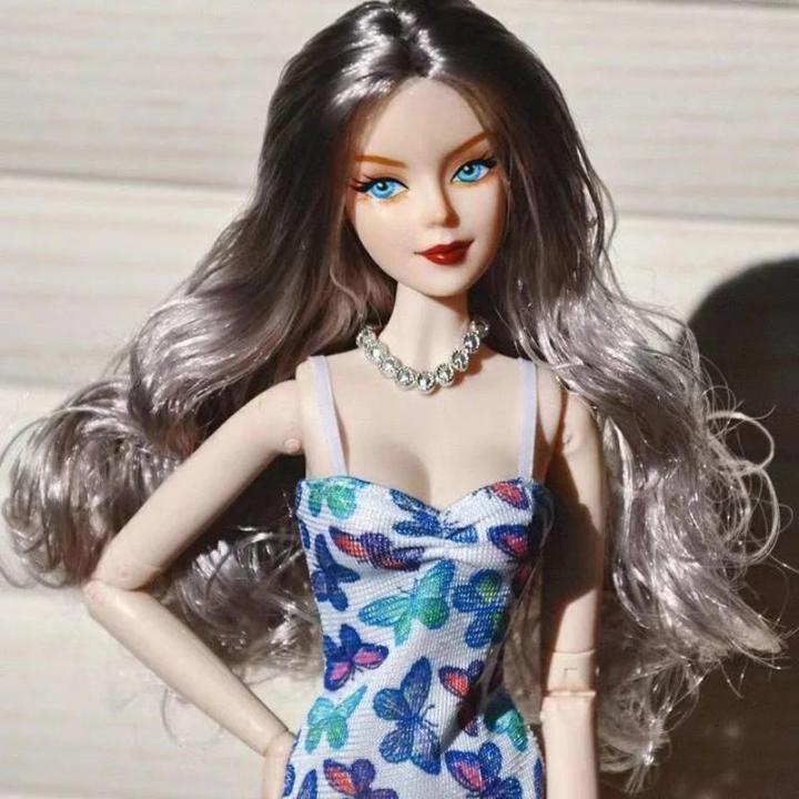 32cm Realistic Collectible Doll - 12-Jointed, Lifelike Makeup, Trendy ...