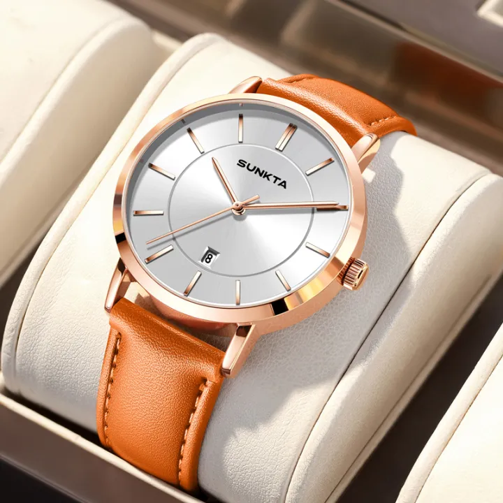 SUNKTA Ultra Thin Man Wristwatch Fashion Quartz Mens Watches Sport ...