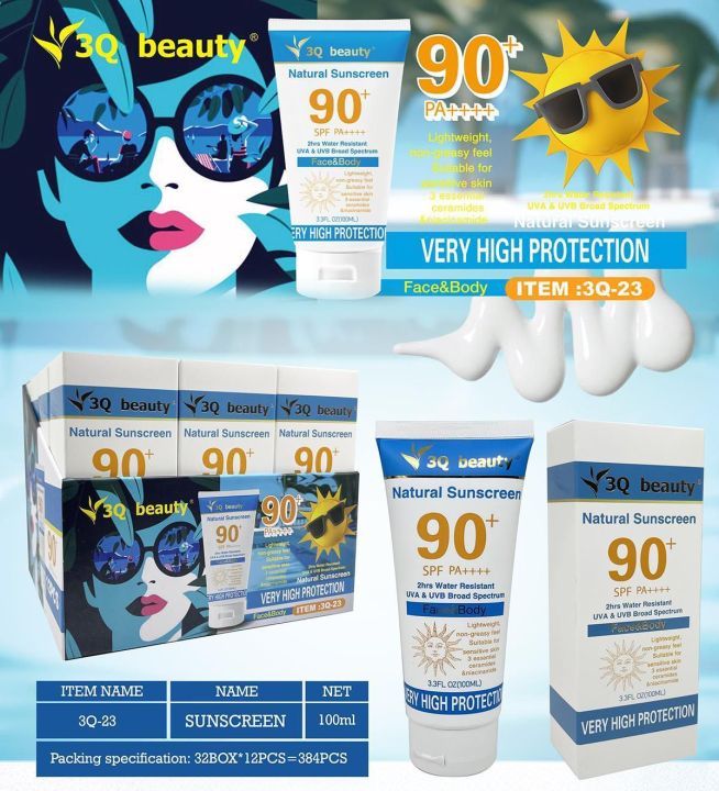 3Q beauty Sunblocks 6 variants available | Daraz.pk