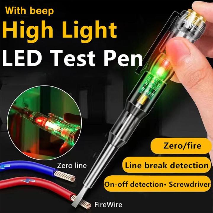 Intelligent Non-Contact Voltage Tester Pen - AC Voltage Detector 70 ...