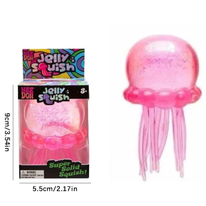 Schylling NeeDoh Jellyfish Bunny Jelly Squish Stress Toy Fidget Sensory ...